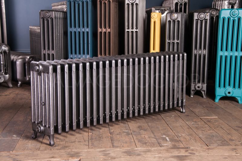 6 Column Ideal Standard 450mm High Cast Iron Radiator in Church Burnish ...
