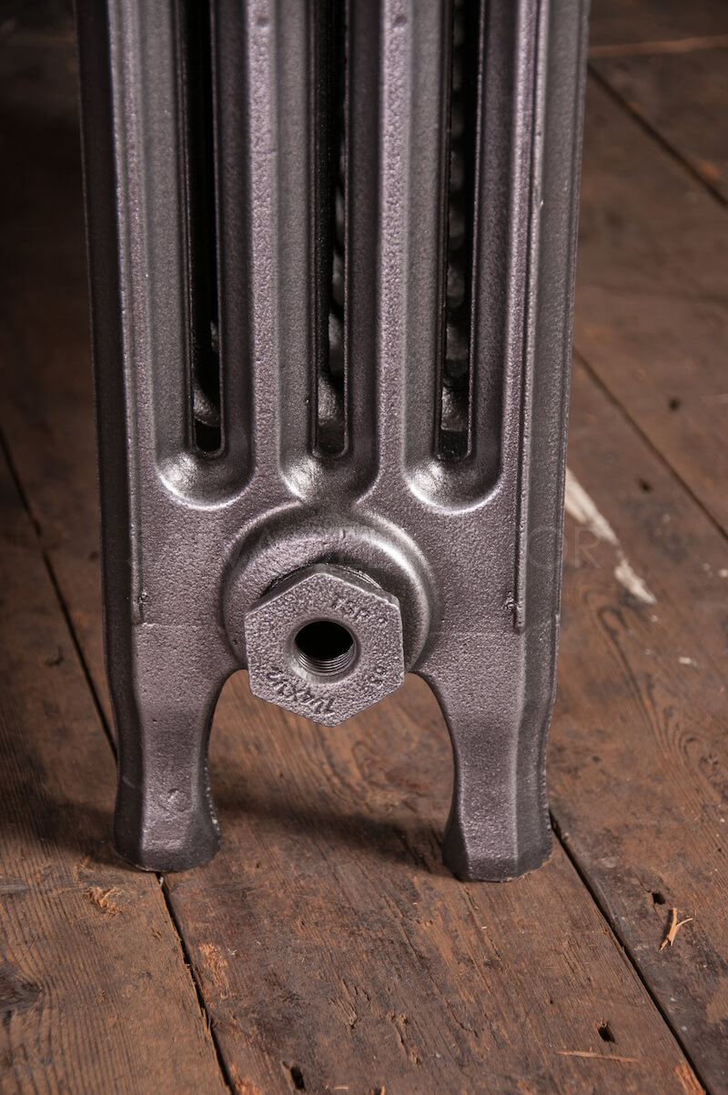 Crane 4 Column Cast Iron Radiator 760mm High in Church Burnish ...